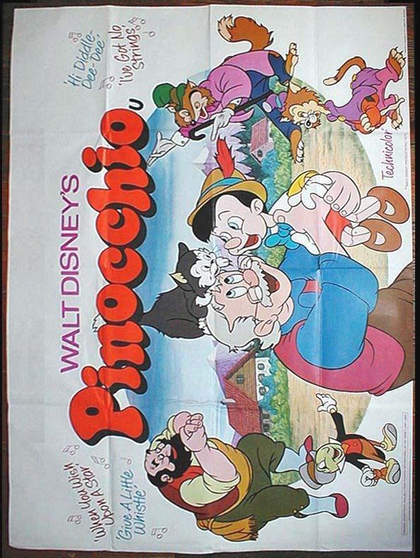 Pinocchio (1951) - Poster UK - 595*790px
