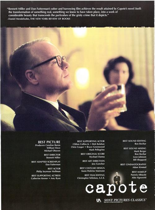 Capote (2006) - Poster US - 500*676px