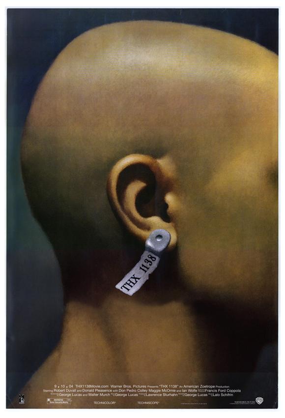 THX 1138 (1971) - Poster US - 1016*1500px