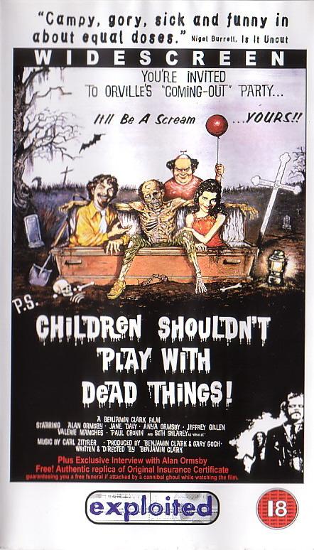 Children Shouldn't Play with Dead Things (1972) - Poster UK - 442*774px