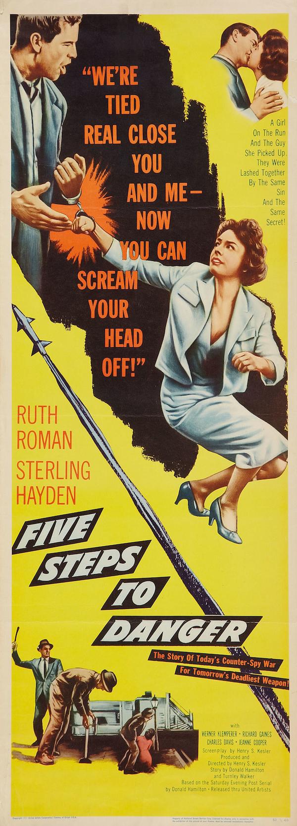 5 Steps to Danger (1957) - Poster US - 1064*2952px
