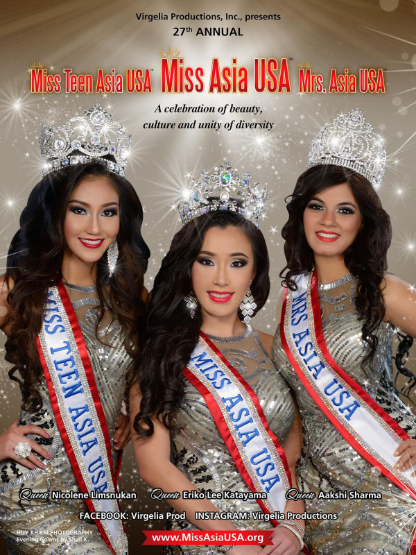 27th Annual Miss Asia USA,11th Annual Mrs. Asia USA and 1st Annual Miss ...