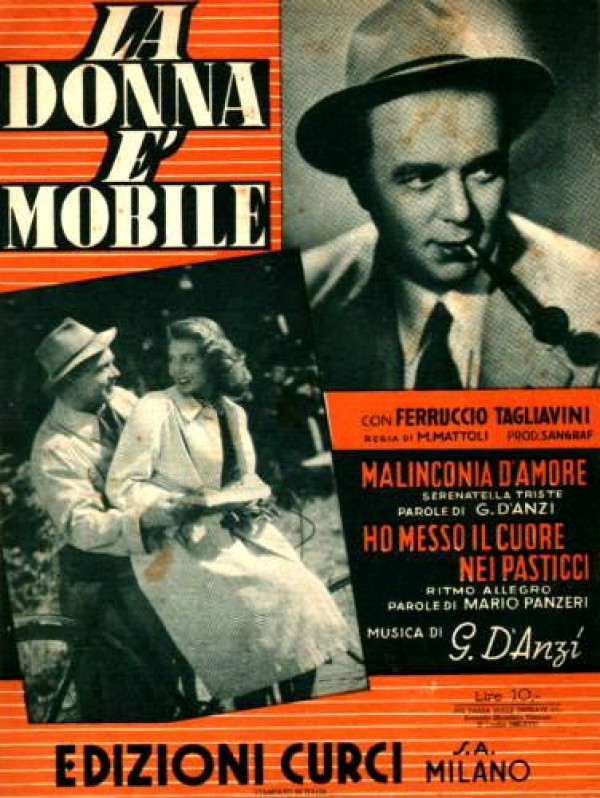 La donna è mobile (1948) - Poster IT - 376*500px