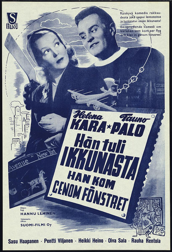 Hän tuli ikkunasta (1952) - Poster FI - 817*1200px
