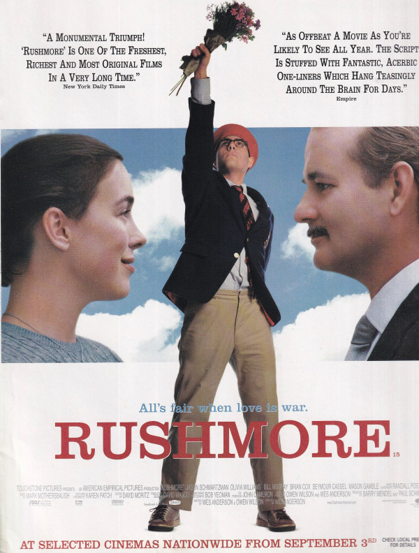 Rushmore (1999) - Poster US - 451*600px
