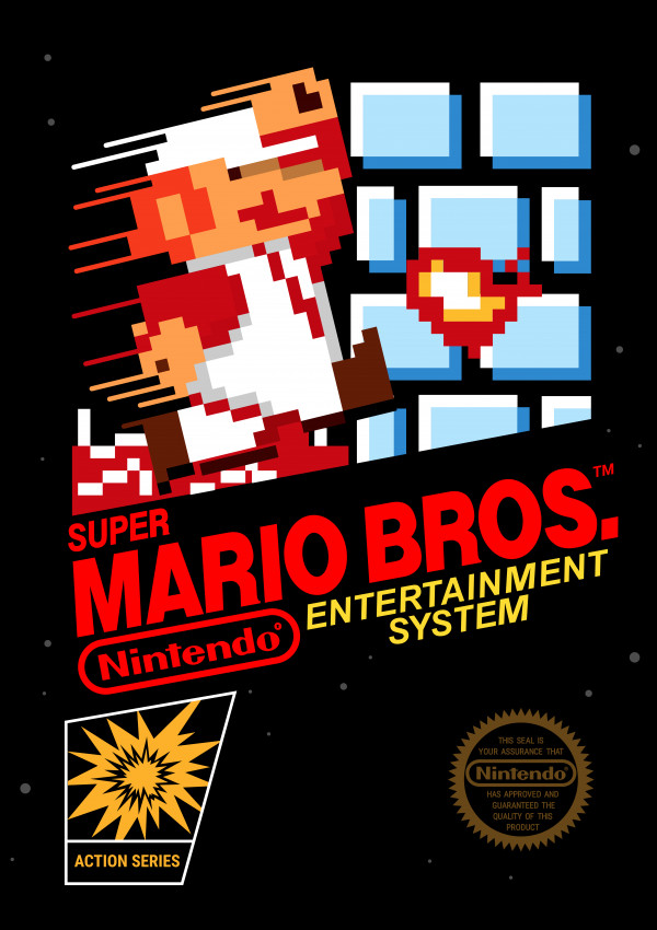 Super Mario Bros. (1985) - Poster US - 4677*6623px